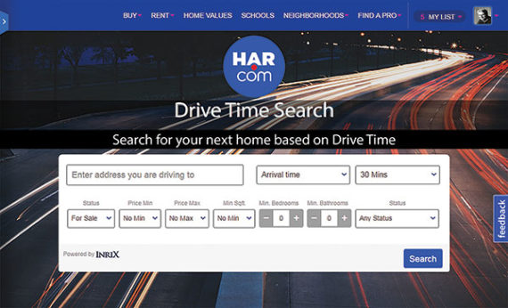 HAR.com Introduces “Inrix Drive Time™” Tool to Enhance Consumer Real ...