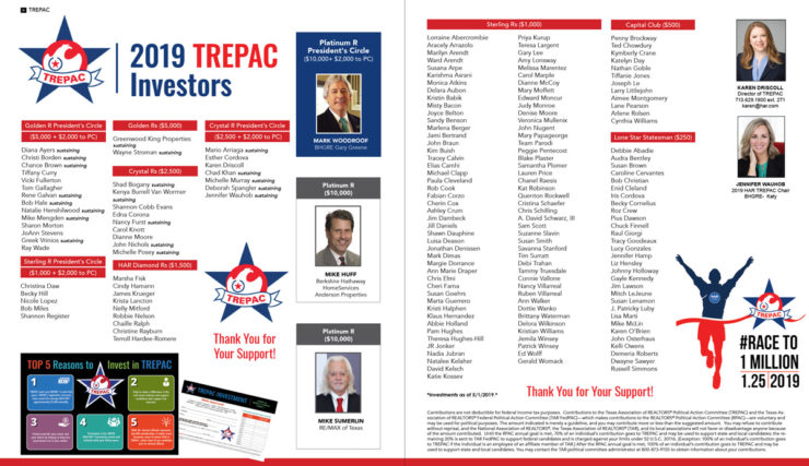 2019 TREPAC Investors | HARConnect.com